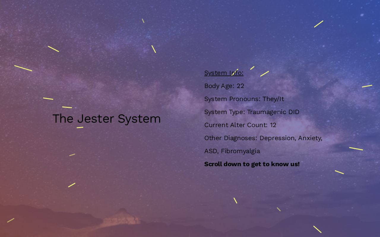 Jester System Intro Card